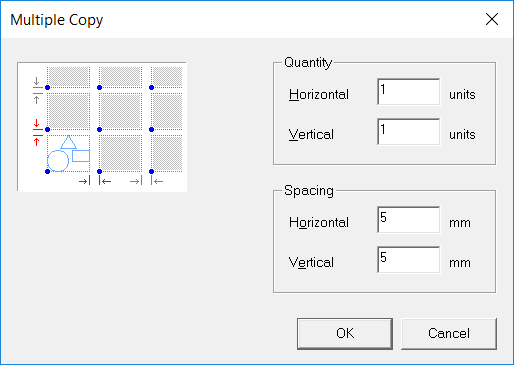 [Multiple Copy] dialog box